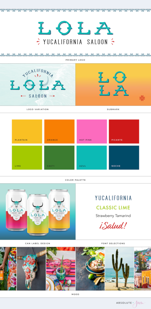 Latin-inspired Visual Brand Identity for LoLA - Absolute JEM